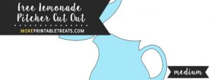 Lemonade Pitcher Cut Out – Medium