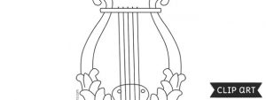 Lyre Template – Clipart