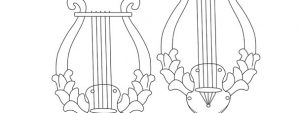 Lyre Template – Medium