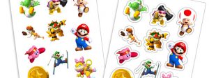 Mario Bros Sticker Sheet