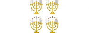 Menorah Cut Out – Small