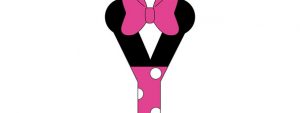 Minnie Mouse Style Letter Y Cut Out – Large