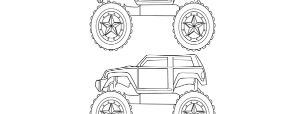Monster Truck Template Medium