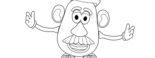 Mr Potato Head Template Large
