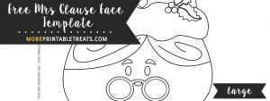Mrs. Clause Face Template – Large
