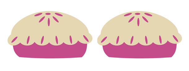 Mulberry Purple Pie Cut Out