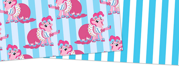Free Printable My Little Pony Characters Scrapbook Papers