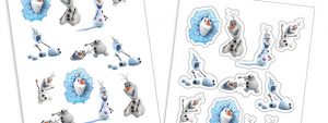 Olaf Frozen Sticker Sheet