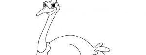 Ostrich Template – Large