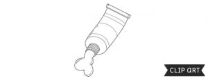 Paint Tube Template – Clipart