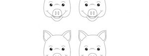 Pig Face Template – Small