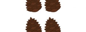Pine Cone Cut Out – Small