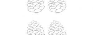 Pine Cone Template – Small