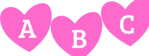 Pink Heart Alphabet