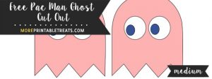 Pink Pac Man Ghost Cut Out – Medium