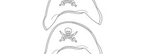 Pirate Hat Template – Medium