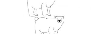 Polar Bear Cut Out – Medium