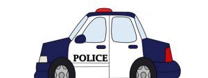 Police Car Cut Out – Large