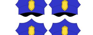 Police Hat Cut Out – Small