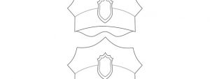 Police Hat Template – Medium