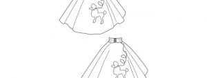 Poodle Skirt Template – Medium