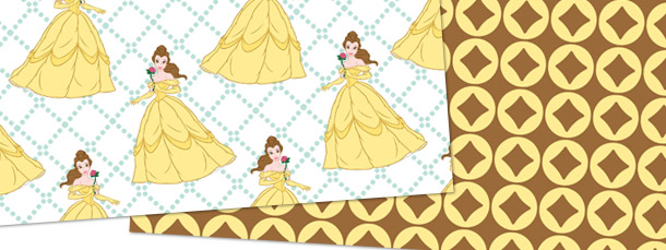 Free Printable Princess Belle Theme Paper