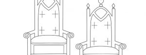 Princess Throne Template – Medium