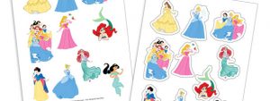 Print at Home Disney Princess Stickers