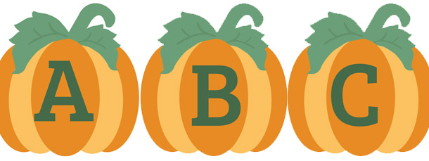 Printable Pumpkin Alphabet