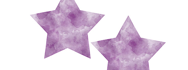 Free Printable Purple Watercolor Stars