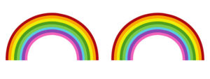 Rainbow Cut Out