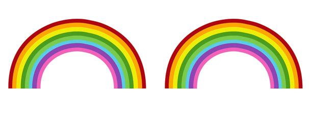 Rainbow Cut Out