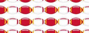 Red, Gold, White Football Borders Printable