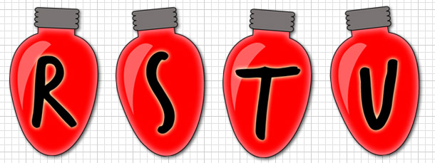 Red Stranger Things-Inspired Christmas Light Alphabet