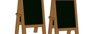 Restaurant Chalkboard Menu Easel Cut Out – Medium