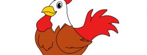 Rooster Cut Out – Large