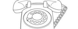 Rotary Phone Template – Large