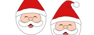 Santa Face Cut Out – Medium
