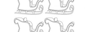 Santas Sleigh Template – Small