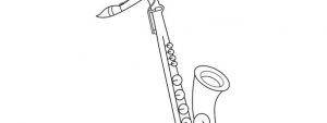 Saxophone Template – Large