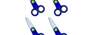 School Scissors Cut Out – Small