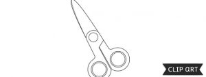 School Scissors Template – Clipart