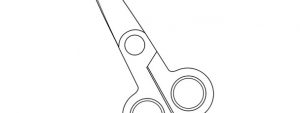 School Scissors Template – Large