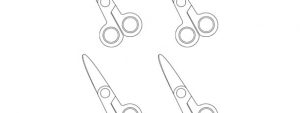 School Scissors Template – Small