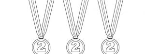 Second Place Medal Template – Medium