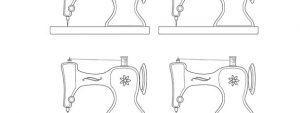 Sewing Machine Template – Small