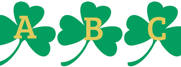 Free Printable Shamrock Alphabet