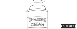 Shaving Cream Template – Clipart
