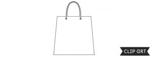 Shopping Bag Template – Clipart
