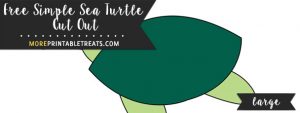 Simple Sea Turtle Cut Out – Large